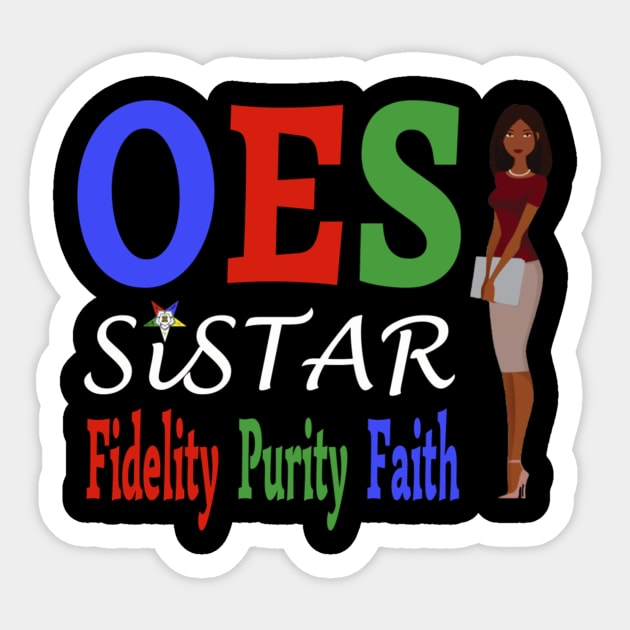 OES Order Of The Eastern Star - Oes Order Of The Eastern Star - Sticker | TeePublic